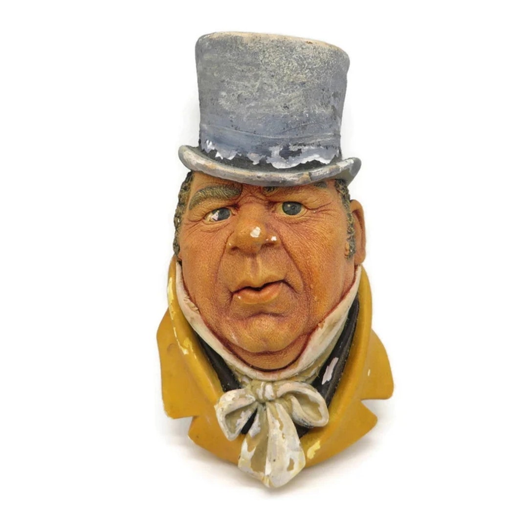 Vintage Bosson's Chalkware Figures, Mr. Mcmicawble Hanging Head Wall ...