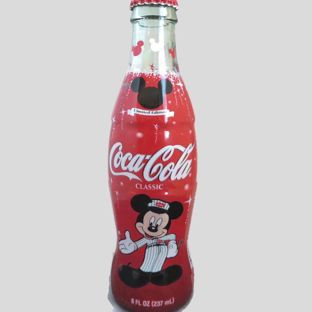 Mickey Mouse Coca Cola Bottle 75th Anniversary Limited Edition ...