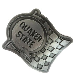Vintage Quaker State Belt Buckle, Pewter Buckle, Gift for Him - Etsy