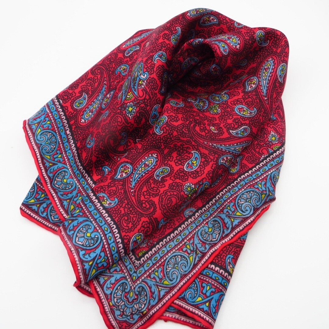 Silk Scarf Vintage Sally Gee Hand Rolled 100% Silk Japan - Etsy