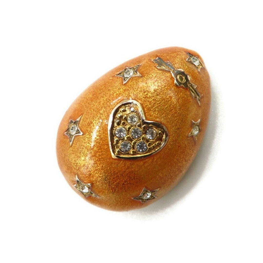 Vintage Carolee Egg Brooch: Rhinestone Studded Pin - Etsy