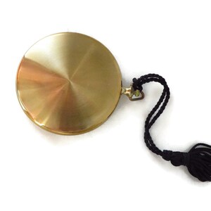 Vintage Volupte Compact, Gold Tone Round Made in USA, Mid Century ...