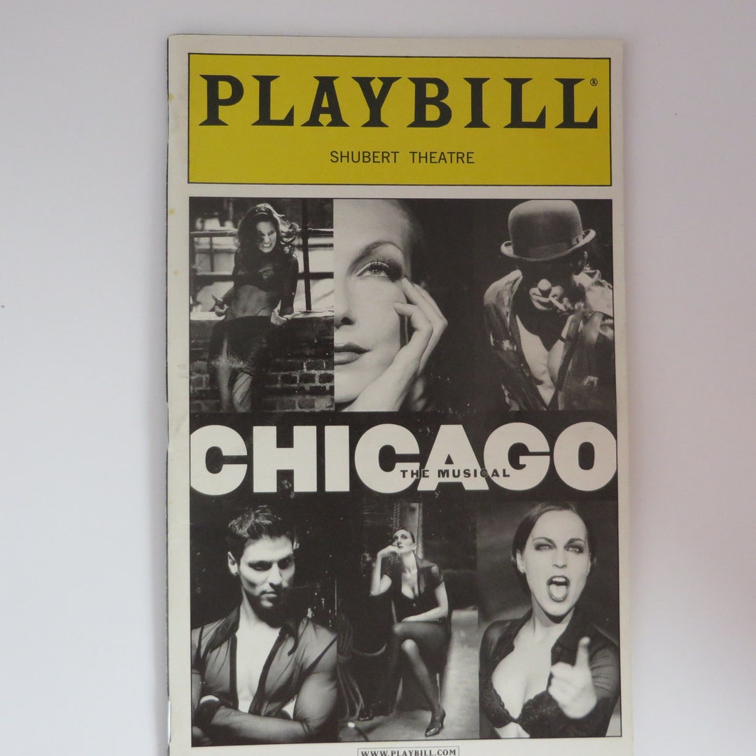 Vintage Broadway Playbill Chicago the Musical, Shubert Theatre, 2001 - Etsy
