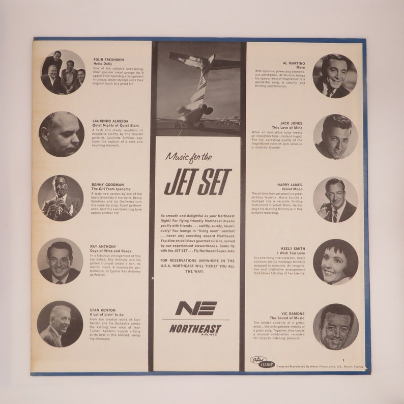 Vintage Vinyl LP Music for the Jet Set 1960s Album - Etsy