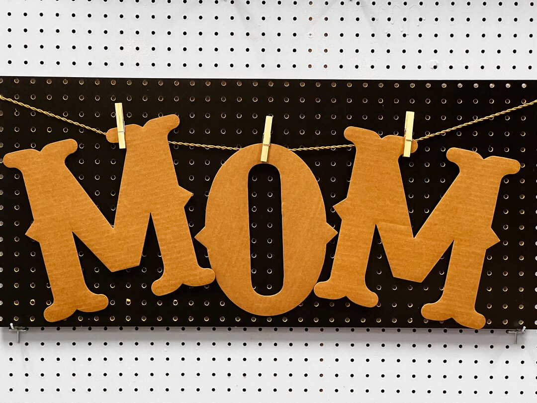Recycled Cardboard Mom Banner - Etsy