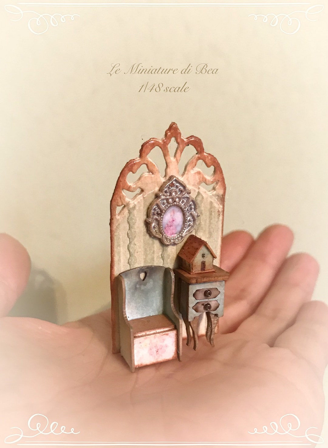 1/48 Wooden Set Dollshouse Miniatures Hand Made by Bea - Etsy Australia