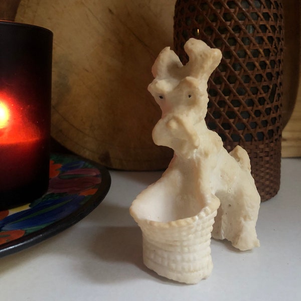 Antique Bisque Dog Figurine - Etsy