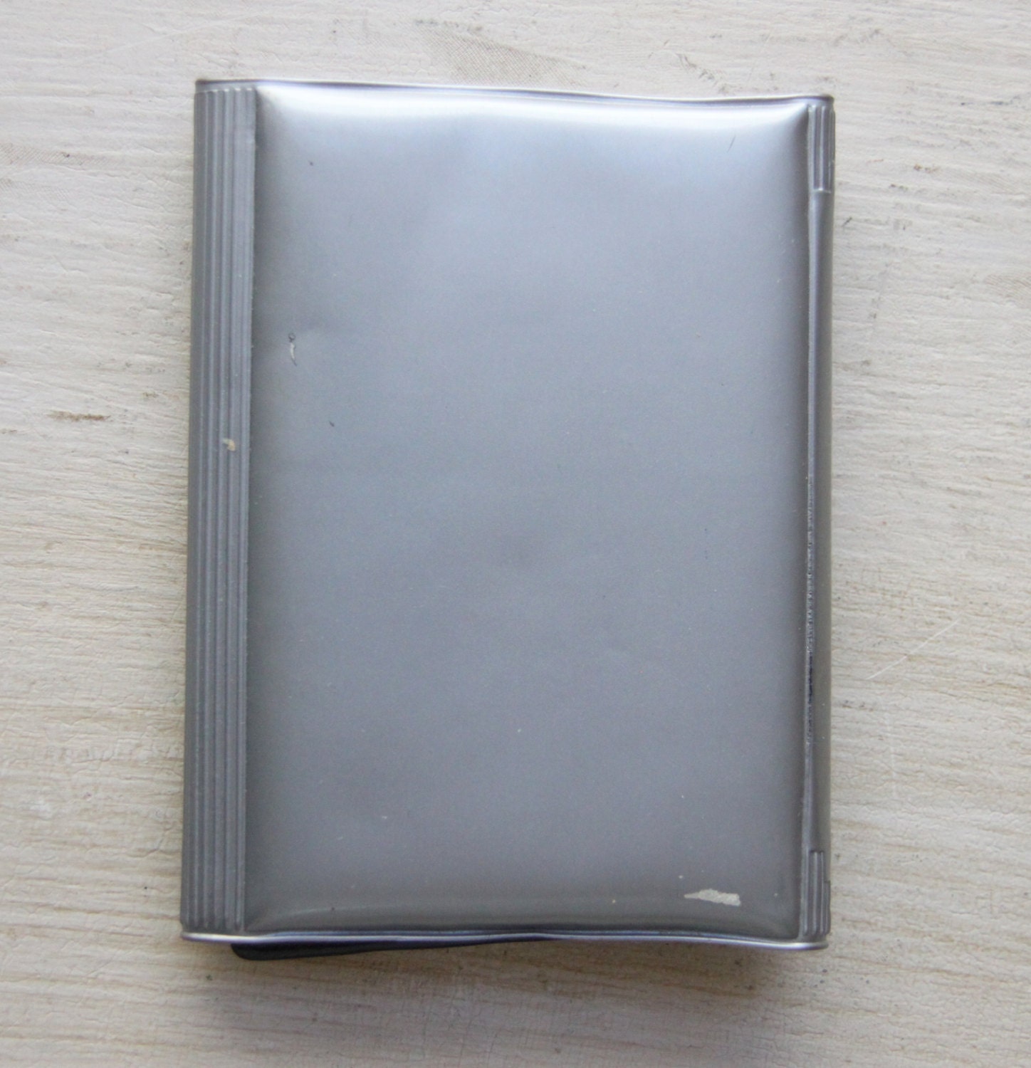 Vintage Gray Wallet Plastic Wallet Mod Photo Wallet Credit - Etsy