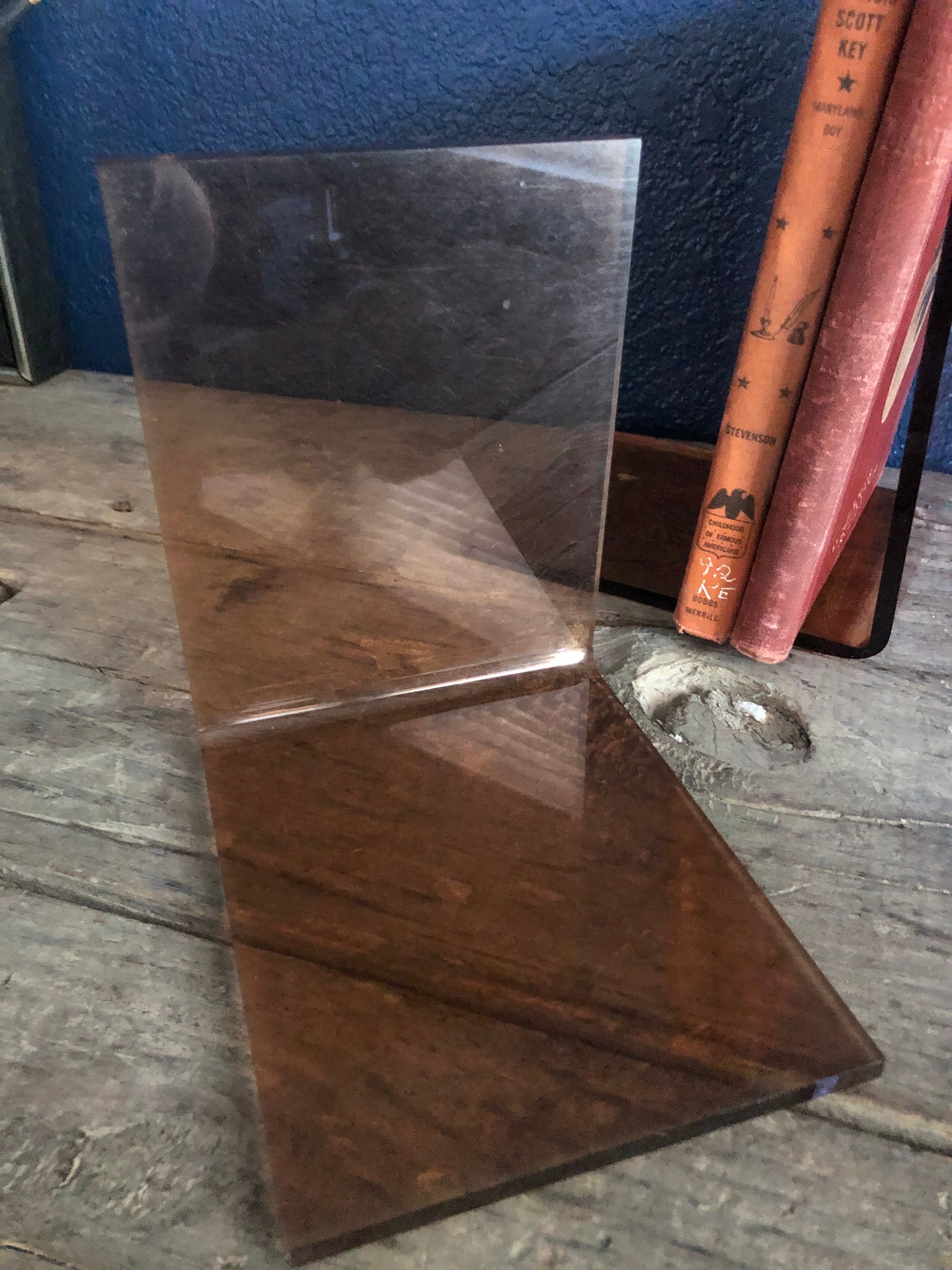 Vintage Amber Color Lucite Bookends Acrylic Bookends Modern Decor See ...