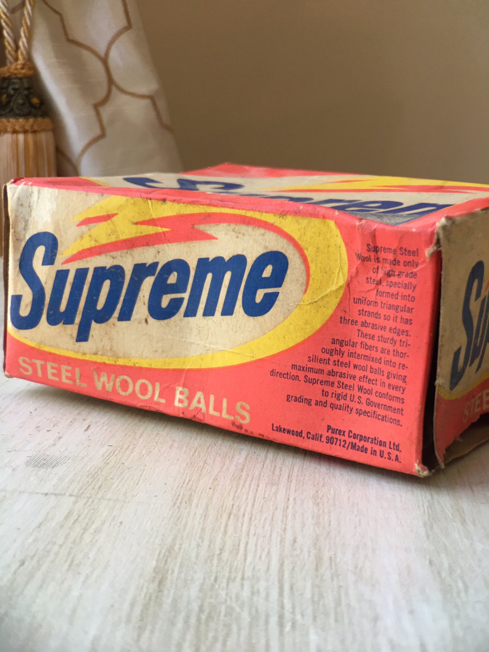 Brillo Supreme Steel Wool Balls in Original Cardboard Box - Etsy