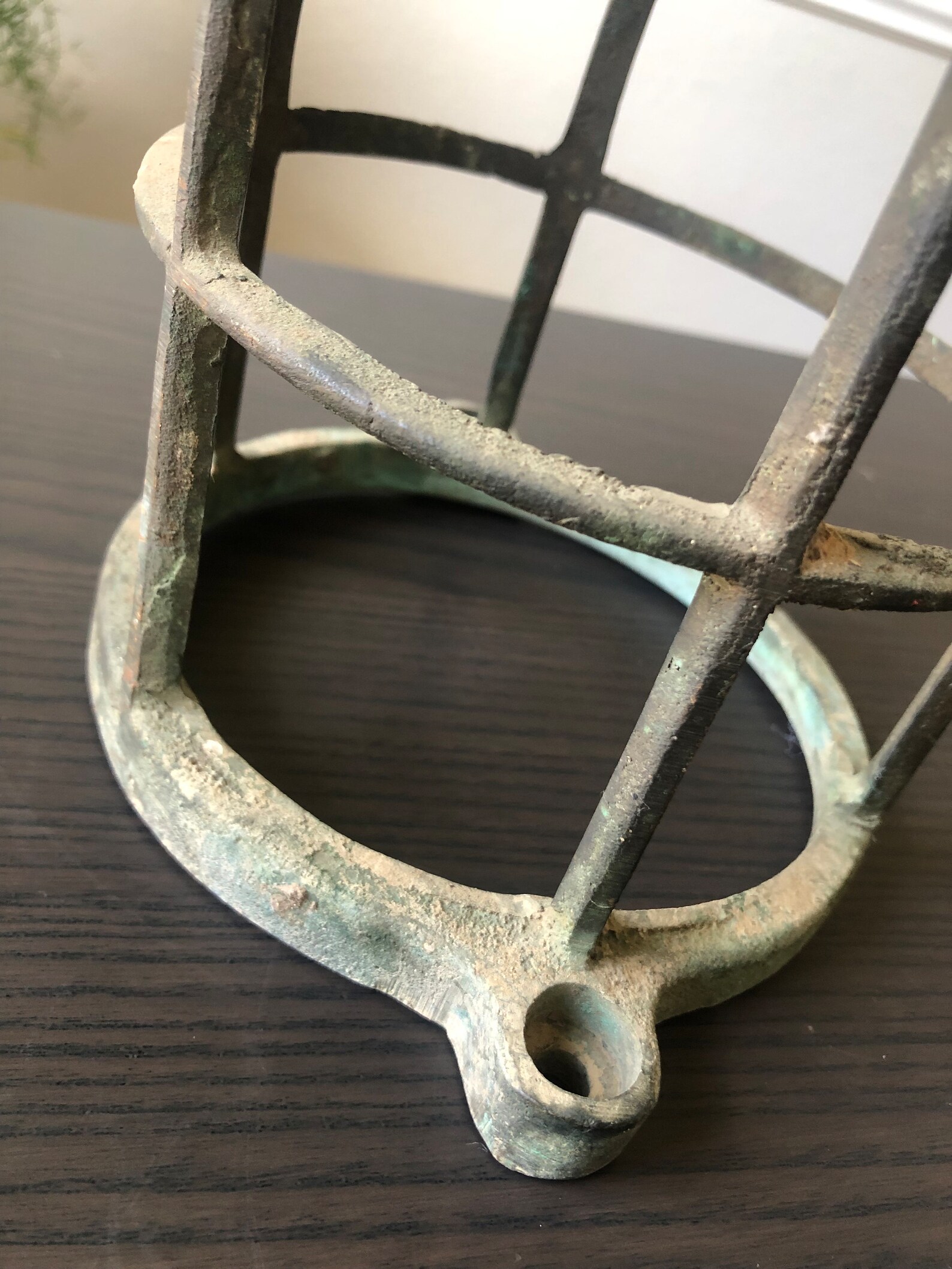 Metal Light Cover Antique Cage Industrial Lighting Steel Decor Patina ...