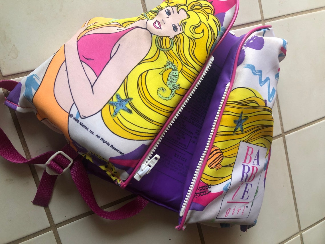 Retro 1980s Barbie Girl Life Jacket Little Girl Vintage Fun Rad Cool ...