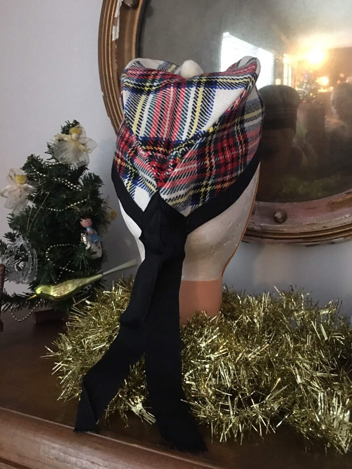 Vintage Highlander Beret Tartan Scottish Hat Tam Made in - Etsy