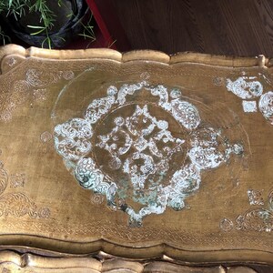 Gold Tables Gold Side Table Gold Finish Bedroom Decor Carved Tables Set ...