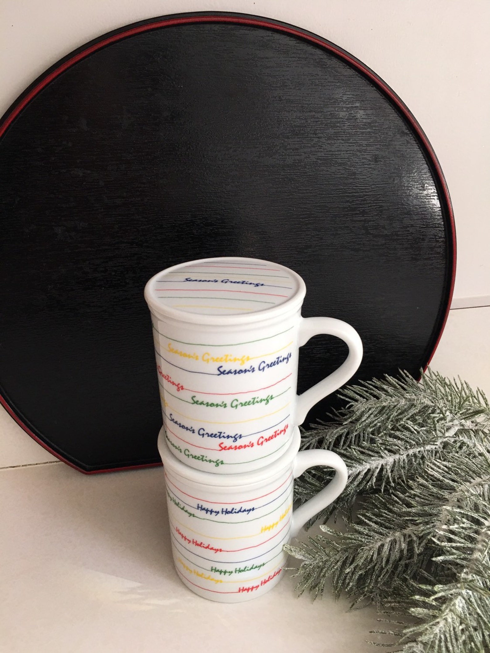 Fabulous Season's Greetings/happy Holidays Coffee Mugs - Etsy