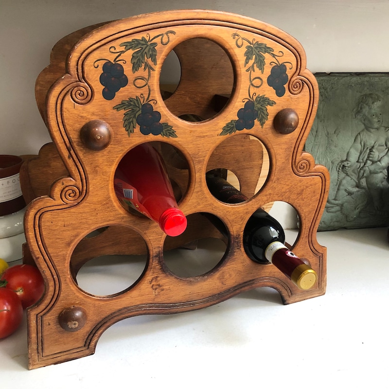 Wooden Wine Rack - Etsy