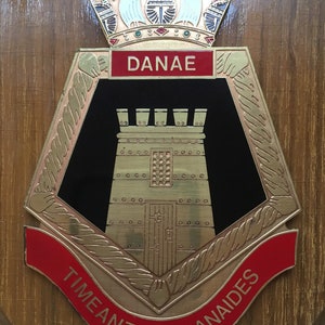 HMS DANAE Ship Crest, Wall Plaque, Ship Plaque, Royal Navy, British ...