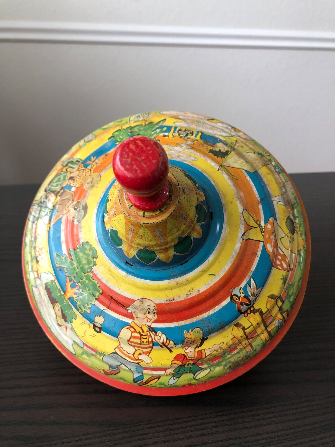 Vintage Made in Western Zone Germany Spinning Top 1950s Germany Tin ...