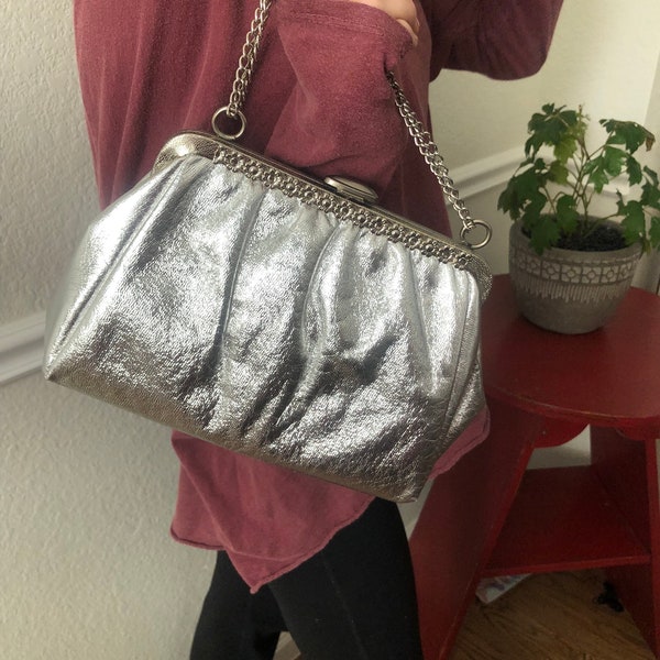 Silver Purse - Etsy