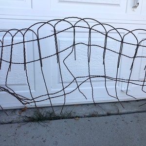 Antique Single Loop Wire Garden Fencing, Woven Wire, Fence, Shabby Chic ...
