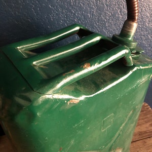 Vintage Blitz 5 Gallon Green Metal Gas Can USMC 205-79 - Etsy