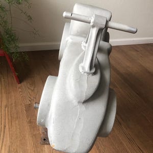 1950s Retro Chrome Metal Toy Car Playground Equipment Riding Toy Bouncy ...