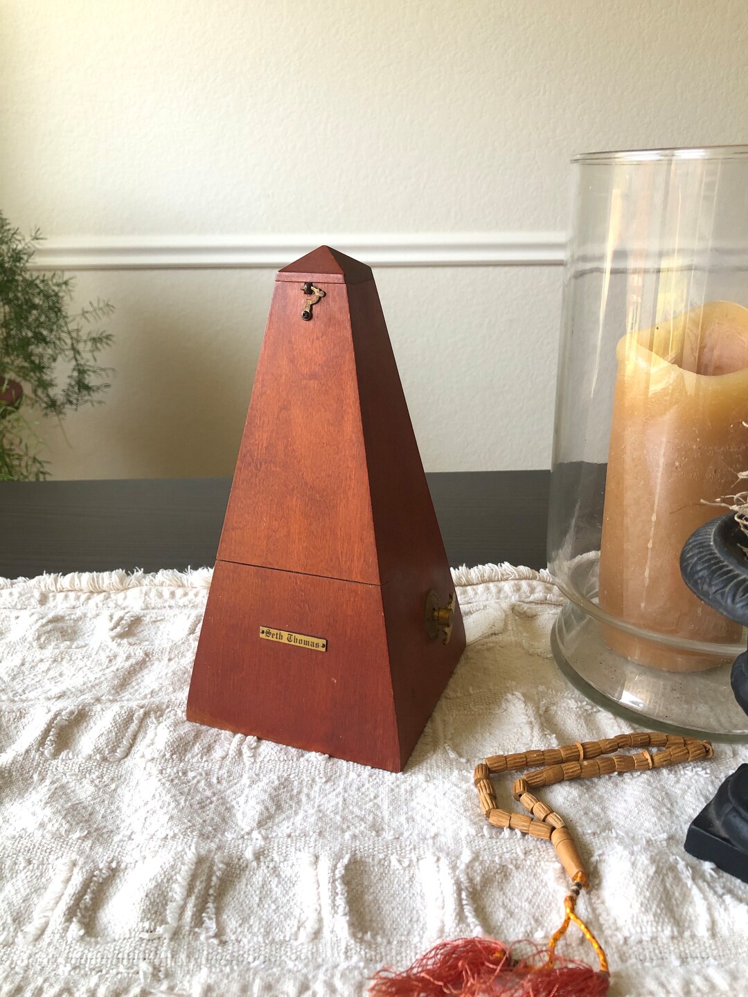 Vintage Seth Thomas Metronome, Wind-up, Wood and Brass, Fully Serviced ...