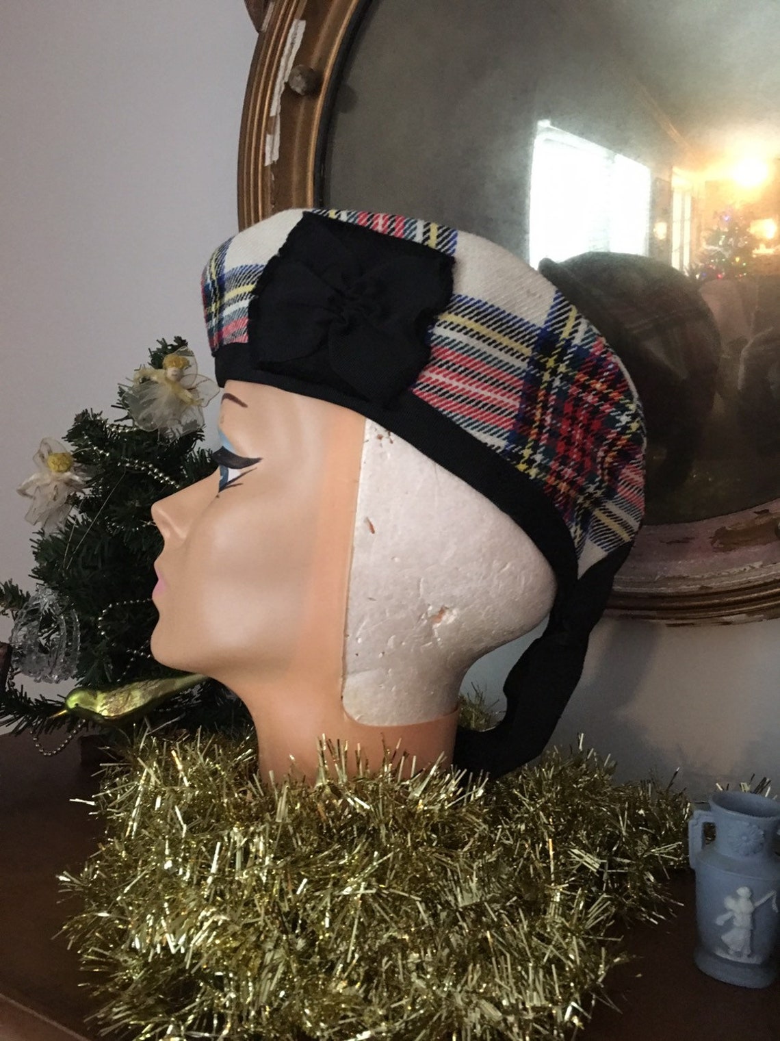 Vintage Highlander Beret Tartan Scottish Hat Tam Made in - Etsy