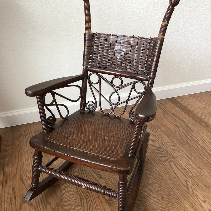 Antique Childs Rocking Chair - Etsy