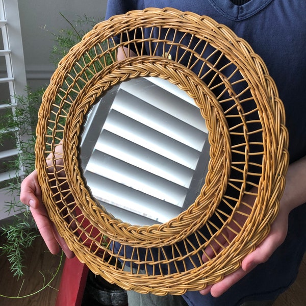Wicker Mirror - Etsy