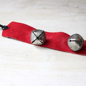 Vintage Sleigh Bells, Silver Bells, String of Six, Christmas Decor ...