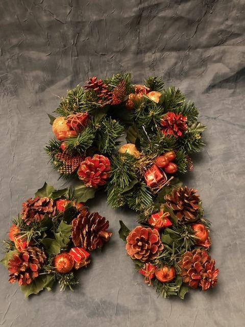 3 Piece Vintage Christmas Candle Ring Set - Etsy