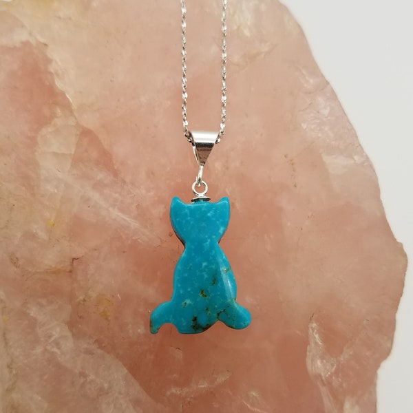 Turquoise Jewelry Cat - Etsy