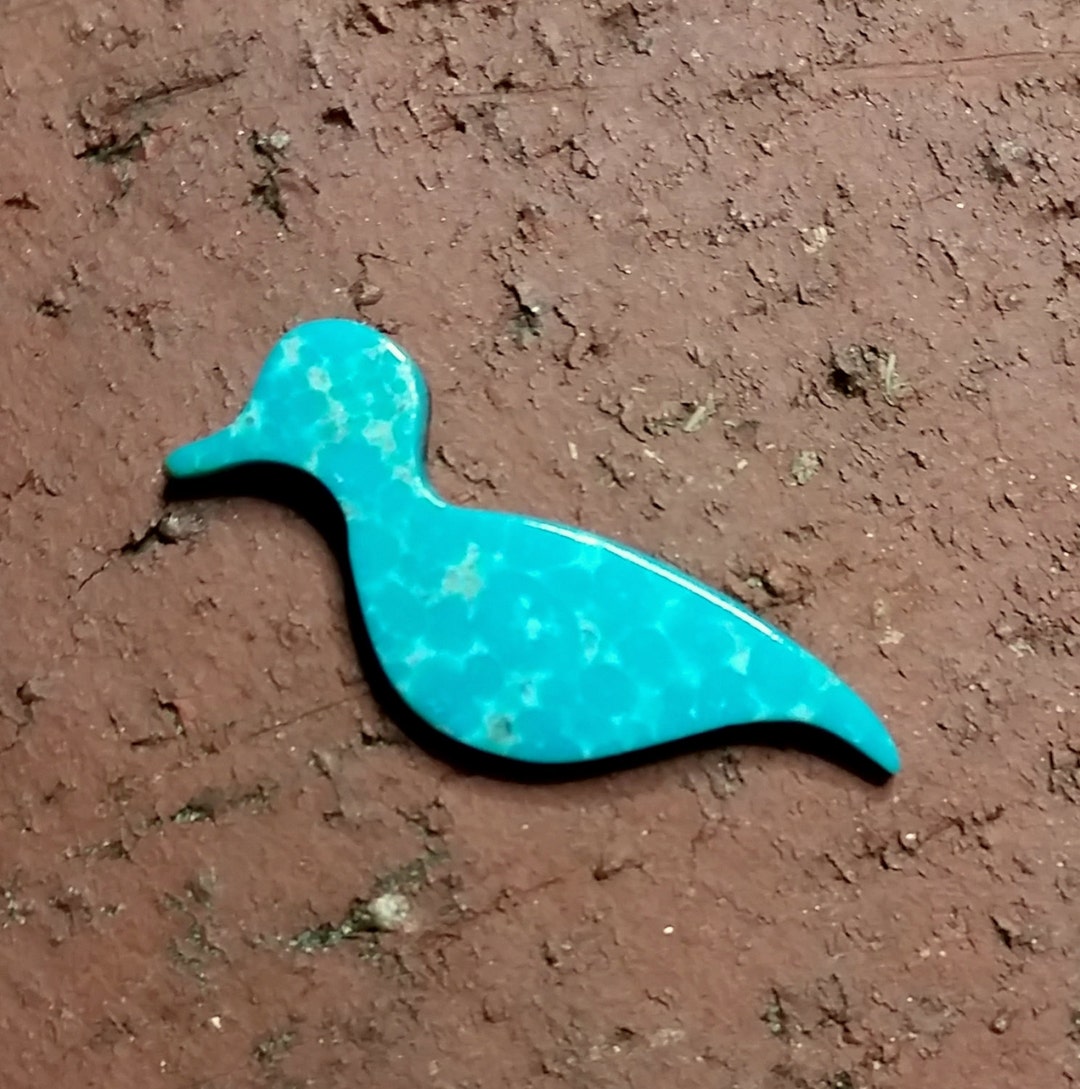 Medium Small Blue Sonora Turquoise Nesting Bird Cabochon/ Backed - Etsy