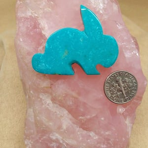 Blue Sonora Turquoise Rabbit/bunny Large Cabochon/ Backed - Etsy