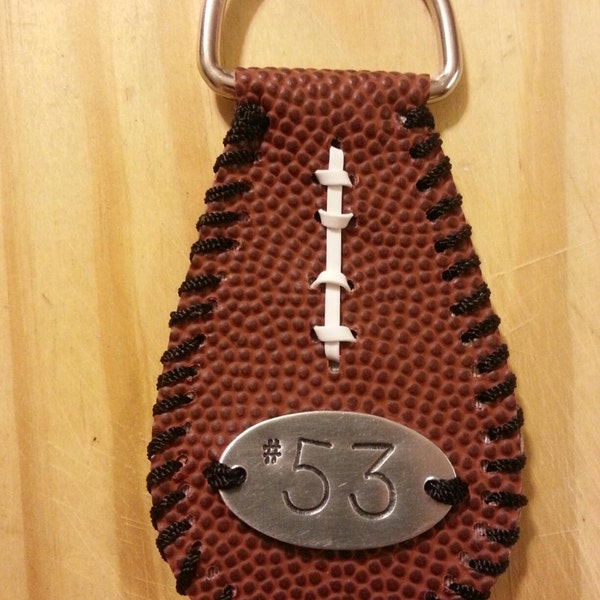 Football Keychain - Etsy