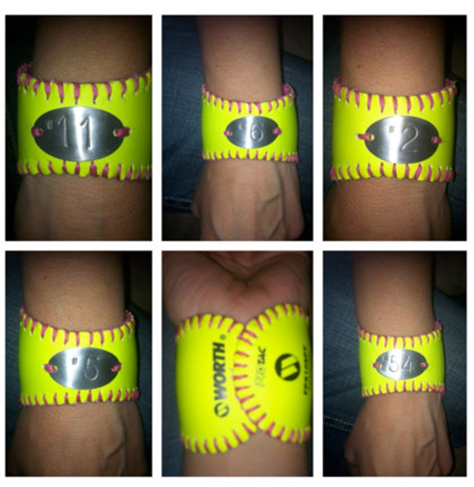Personalized Softball Cuff Bracelet - Etsy