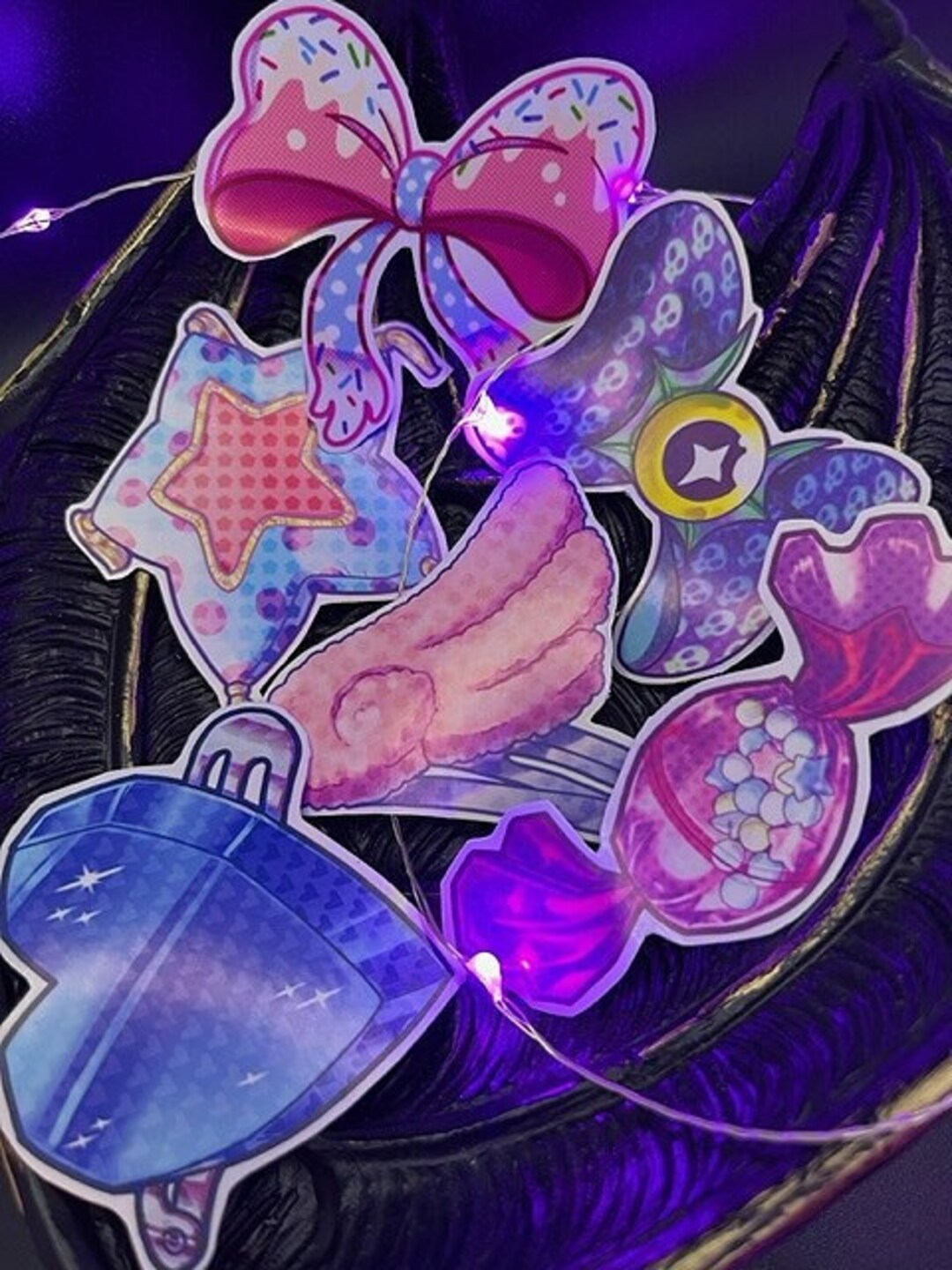 Cute Kawaii Decora Fashion Style Bow Accessory Hairclip 2” Vinyl ...