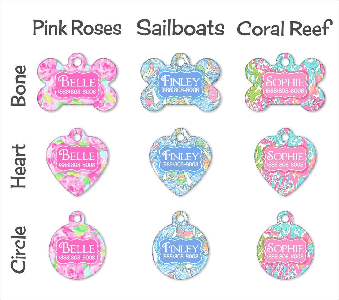 Personalized Dog Tag, Custom Pet ID Tag, Double-sided Dog Tags for Dogs ...