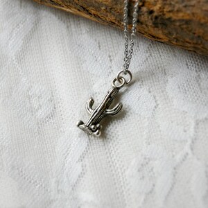 Cactus Necklace Cactus Jewelry Texas Jewelry Initial Charm Cactus ...