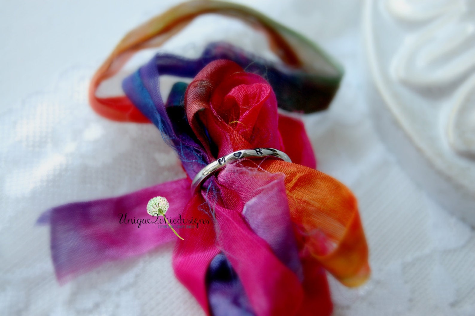 Hand Stamped Ring Name Ring Personalized Ring Stacking - Etsy