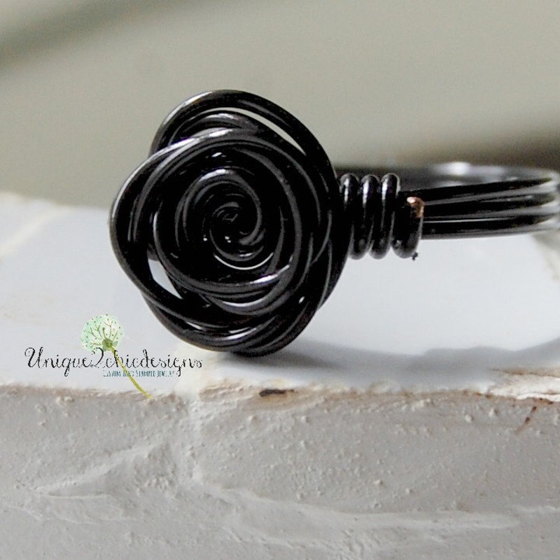 Wire Rose Ring - Etsy