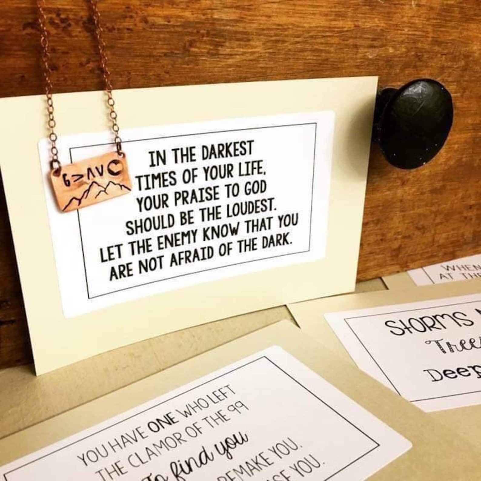 Worry Stone, Faith Worry Coin, Pocket Pebble, Hand Cast Pewter ...