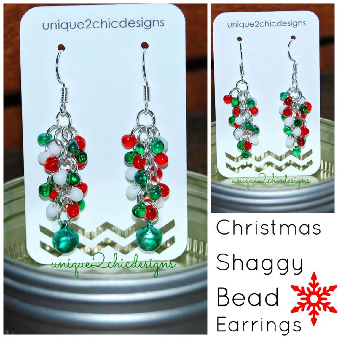 Christmas Earrings Christmas Jewelry Stocking Stuffer | Etsy