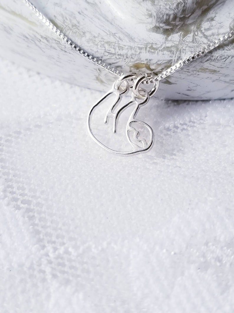 Geometric Necklace, Circle Necklace, Dainty Circle Necklace, Abstract ...