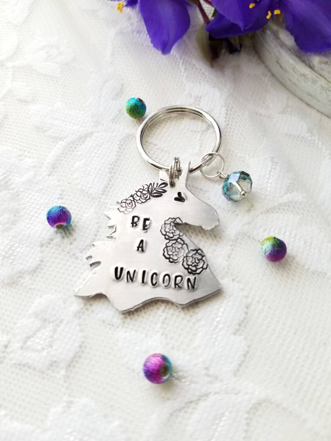 Unicorn Keychain Unicorn Accessories Unicorn Keyring Unicorn | Etsy