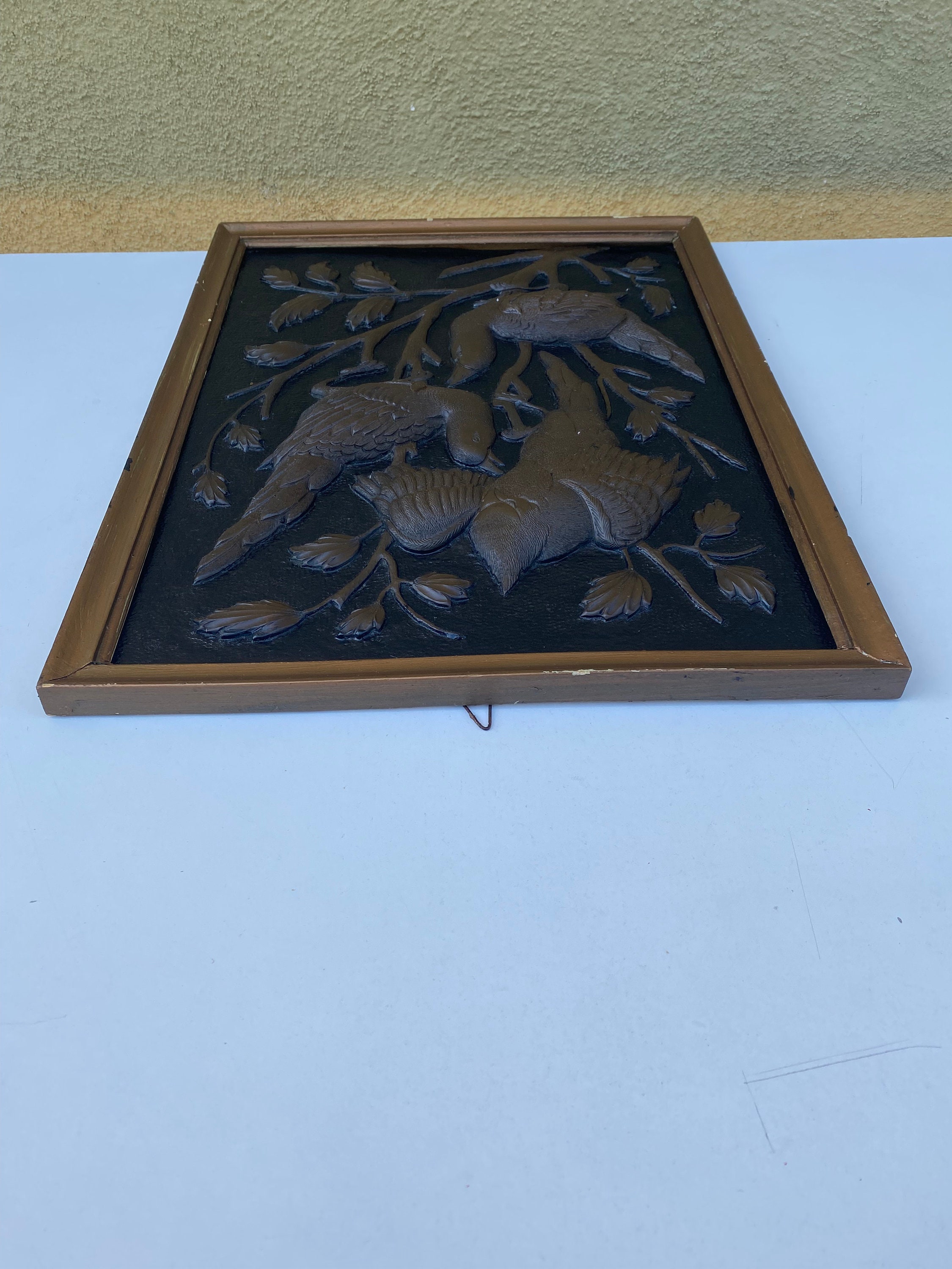 Beautiful Vintage Copper Relief Wall Art of Birds on Branches - Etsy