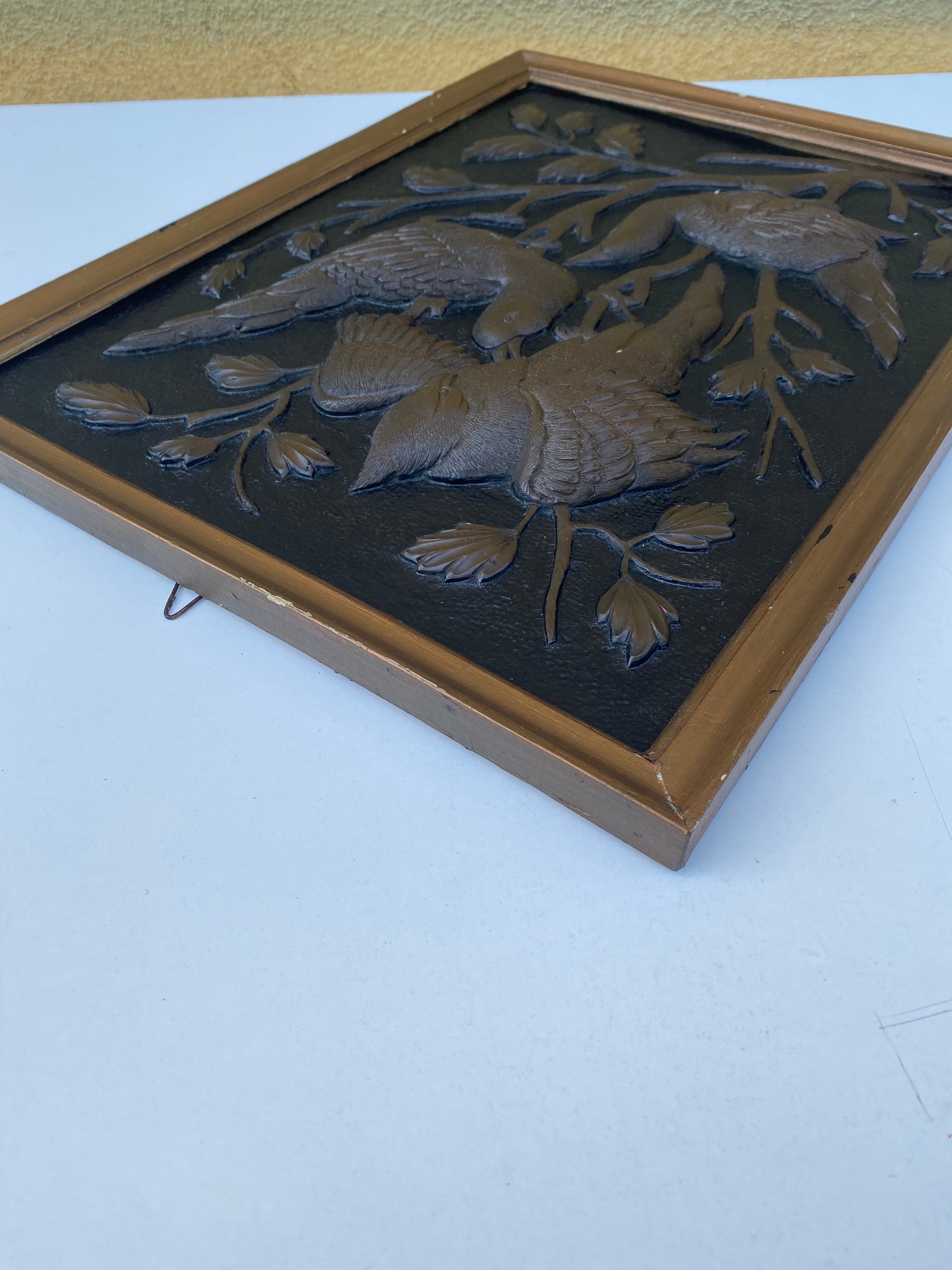 Beautiful Vintage Copper Relief Wall Art of Birds on Branches - Etsy