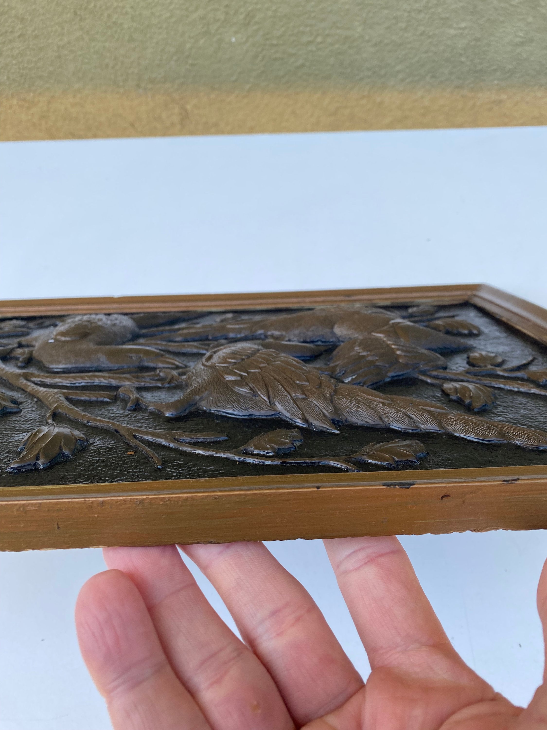Beautiful Vintage Copper Relief Wall Art of Birds on Branches - Etsy