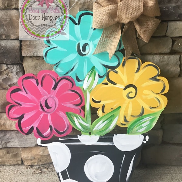 Flower Door Hanger - Etsy